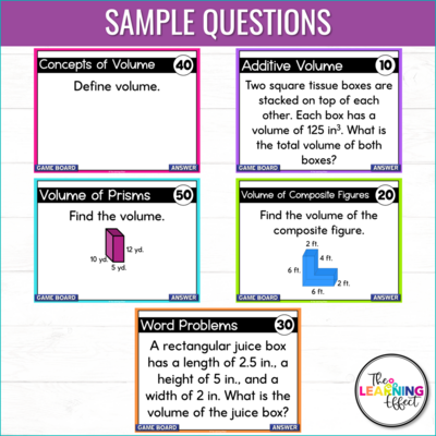 Volume Game Show | 5th Grade Math Test Prep Activity