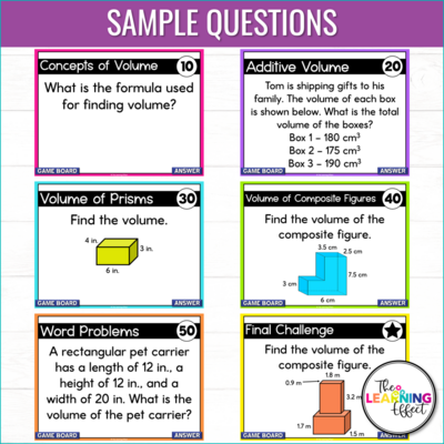 Volume Game Show | 5th Grade Math Test Prep Activity
