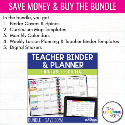 Curriculum Map and Pacing Guide Templates | Editable