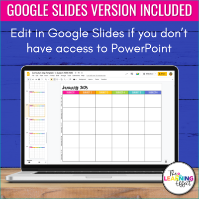 Curriculum Map and Pacing Guide Templates | Editable