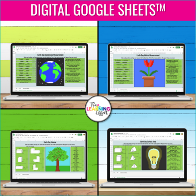 Earth Day Digital Math Mystery Pixel Art Google Sheets