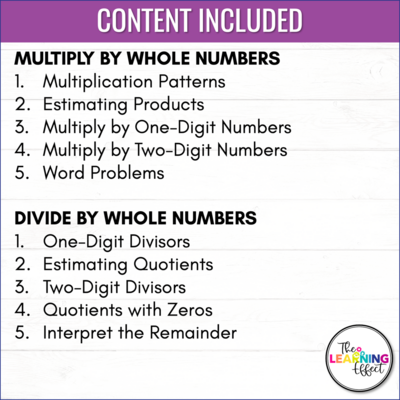 5th Grade Math Multiplication and Division Game Shows