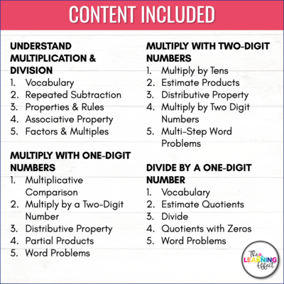 4th Grade Math Multiplication and Division Game Shows