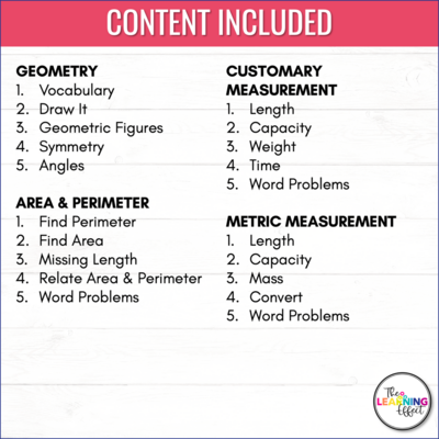 4th Grade Math Geometry and Measurement Game Shows