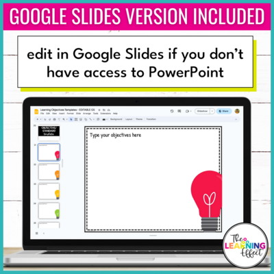 Learning Objective Display Labels