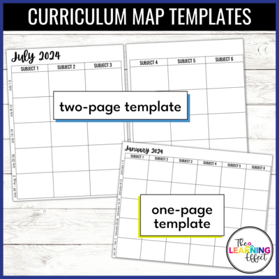 Editable Teacher Planner Binder Printable & Digital | Black & White