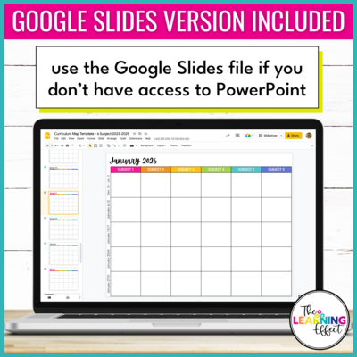 Curriculum Map & Pacing Guide Templates | Editable School Year Planning ...