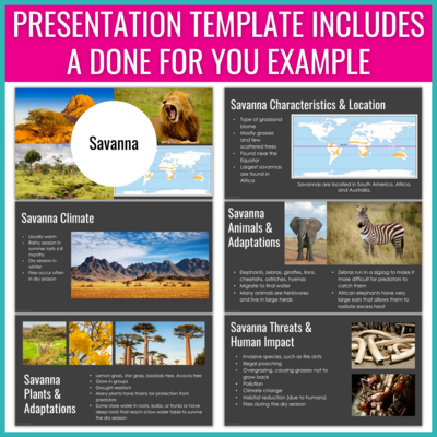 Biome Ecosystem Research for Google Slides Project