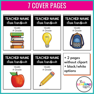 Editable Classroom Parent Handbook Templates | Back to School Rules ...