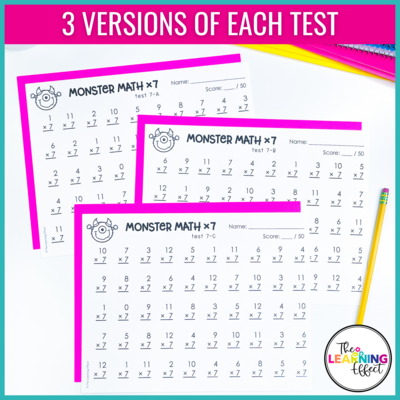 Multiplication Timed Tests | Math Facts Fluency Worksheets