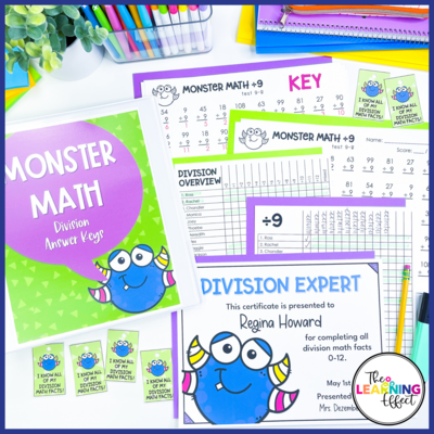 Math Fact Fluency Multiplication and Division Timed Tests Practice ...