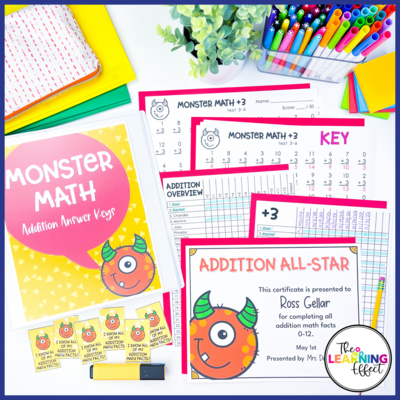 Fact Fluency All Operations Timed Tests BUNDLE