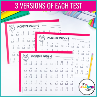 Addition Timed Tests | Math Facts Fluency Worksheets