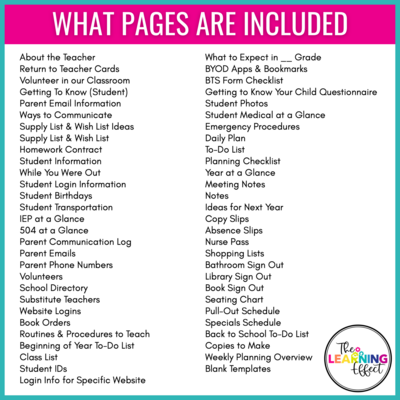 Back to School Form Templates