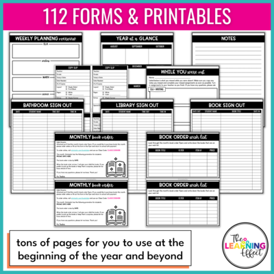 Back to School Form Templates