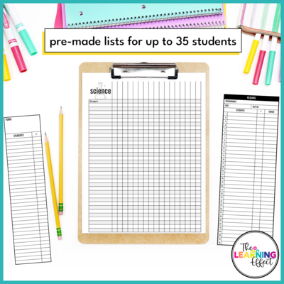 Student Checklists, Attendance, and Gradebook
