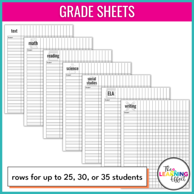 Student Checklists, Attendance, and Gradebook