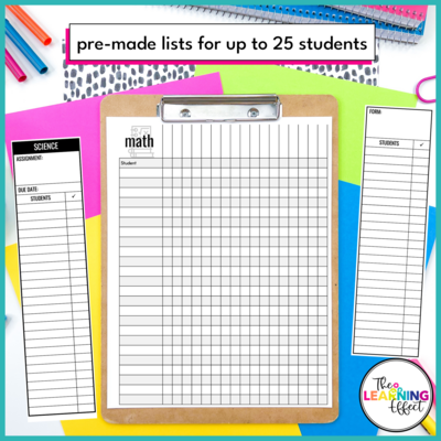 Student Checklists, Attendance, and Gradebook