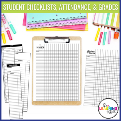 Back to School and Classroom Forms & Printables