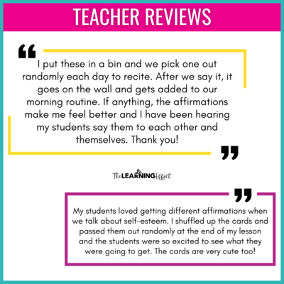 Positive Affirmations Posters | Growth Mindset & Self Talk Bulletin Board