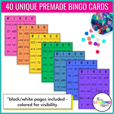 Multiplication Bingo Game