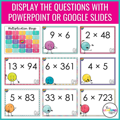Multiplication Bingo Game