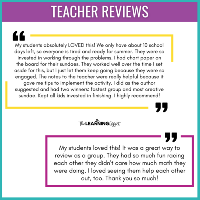 End of the Year Math Game for 5th Grade | Relay Review Test Prep Activity