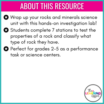 Rocks and Minerals Activities | Hands-On Science Lab