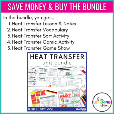 Heat Transfer Comic Activity | Science Project | Conduction Convection ...