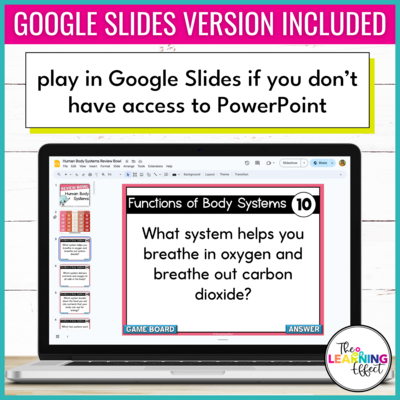 Human Body Systems Game Show | Science Review Test Prep Activity