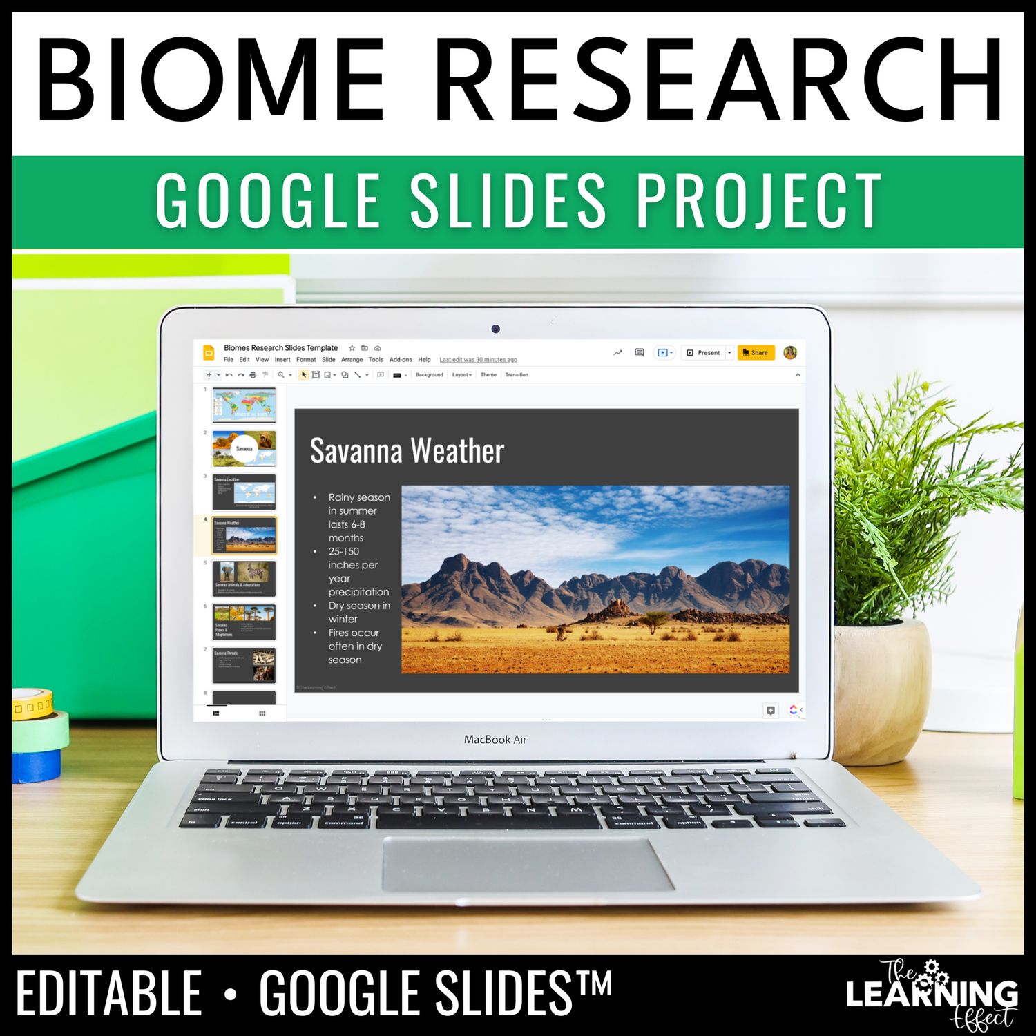 Biome Ecosystem Research for Google Slides Project