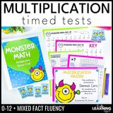 Multiplication Timed Tests | Math Fact Fluency Practice Worksheets and ...