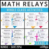 Back to School Math Game for 4th Grade