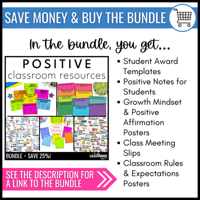 Classroom Rules & Expectations Posters