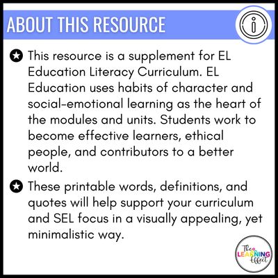 Habits of Character Classroom Display | Bulletin Board | EL Education ...