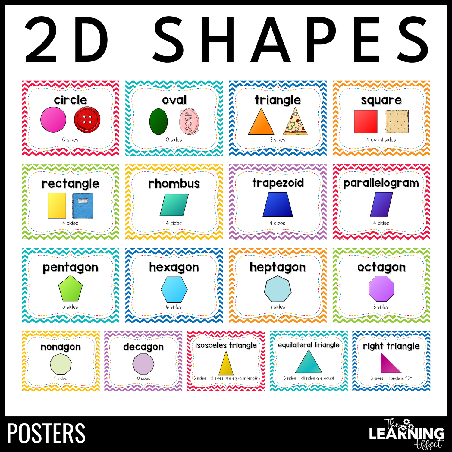 2D Geometric Shape Posters