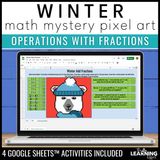 Winter Math Activities Mystery Pixel Art Google Sheets