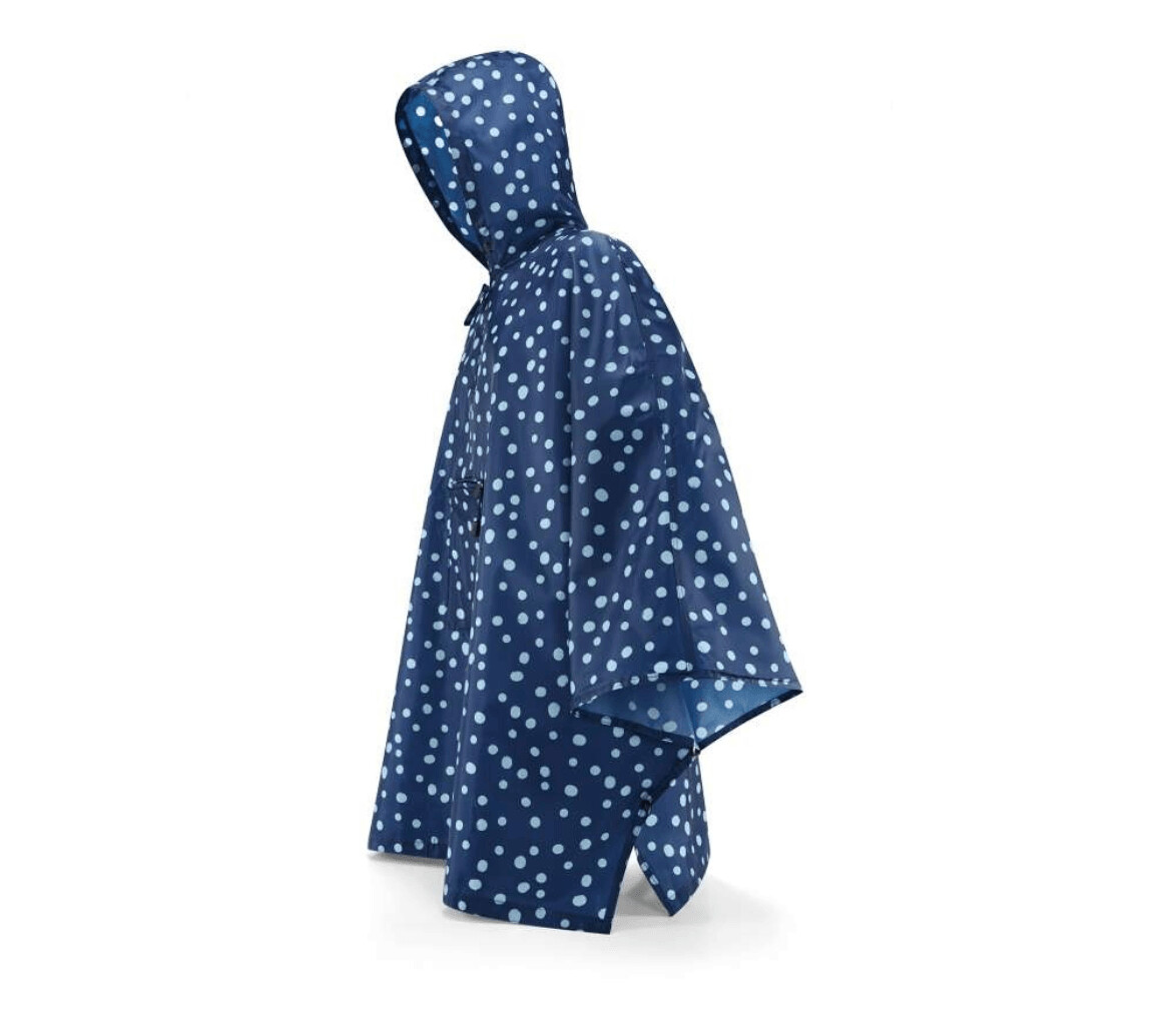 REISENTHEL mini maxi poncho, Regenponcho, spots navy