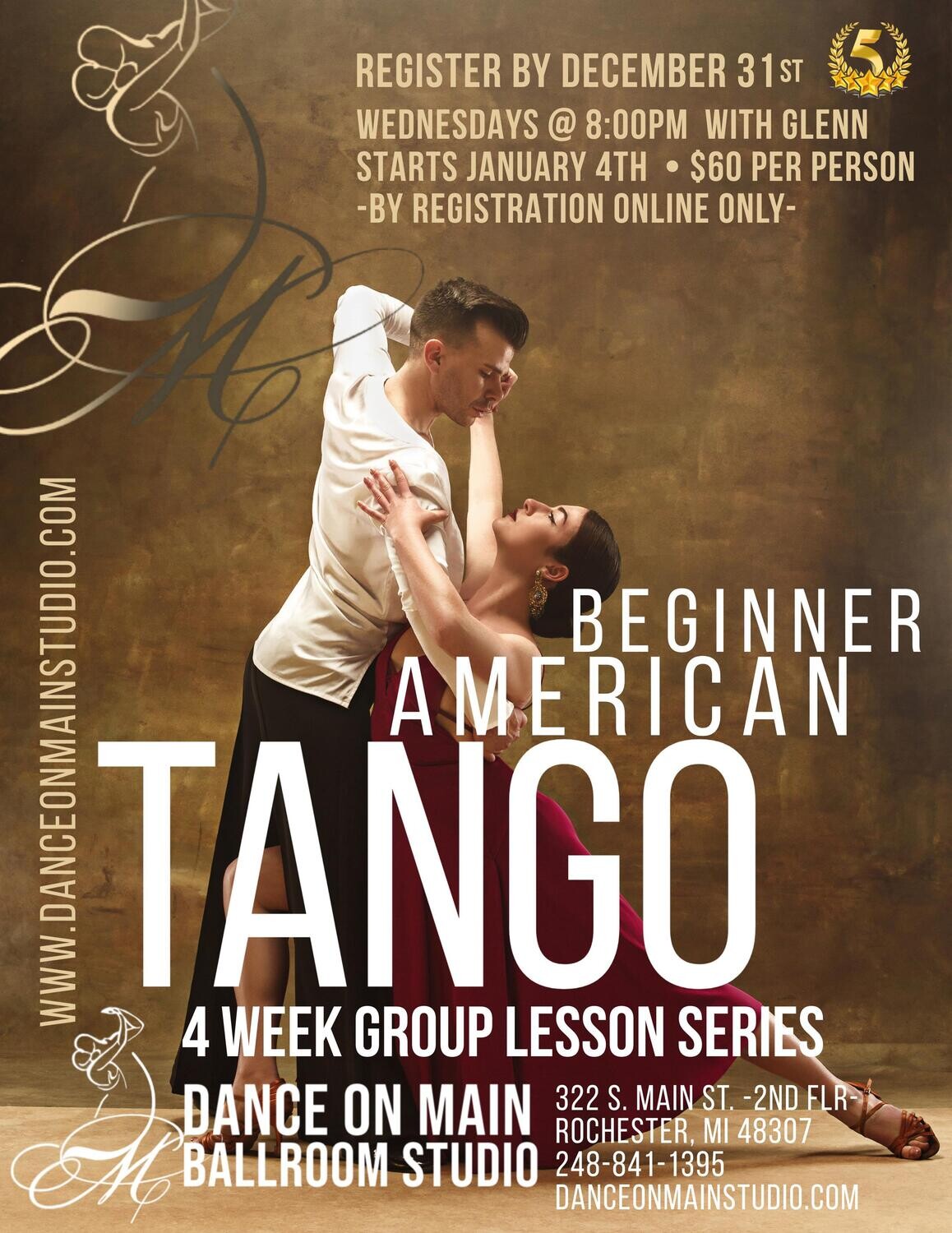 Beginner American Tango 4 Week Group Series