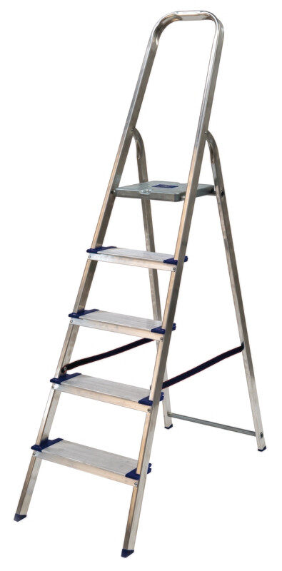 SCALA ALLUMINIO ALFA MAXI 5 GRADINI COMPRESA PEDANA