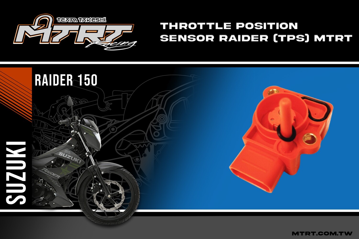 THROTTLE POSITION SENSOR RAIDER ( tps ) MTRT