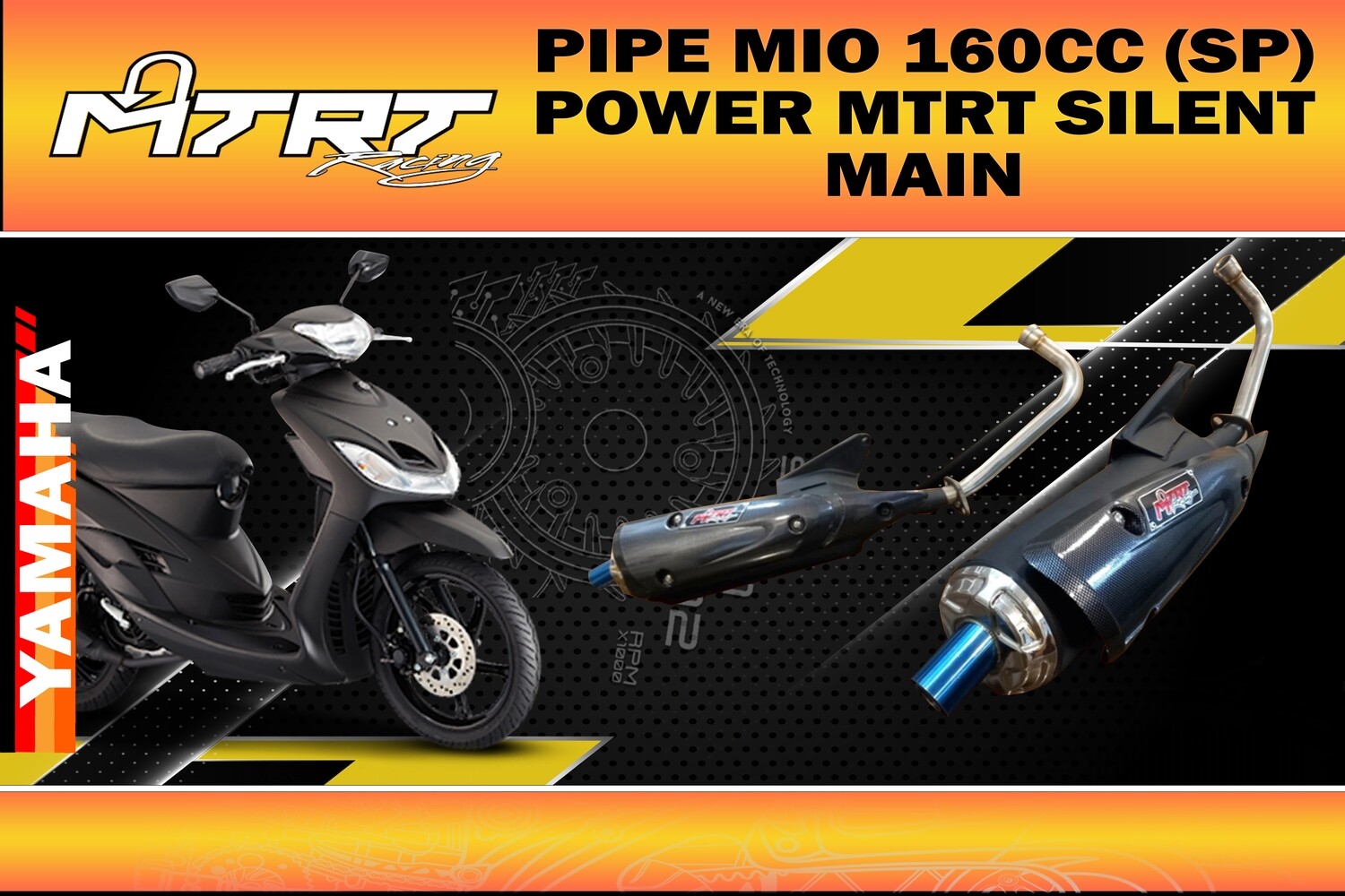 PIPE MIO 160cc (SP) POWER MTRT SILENT Main