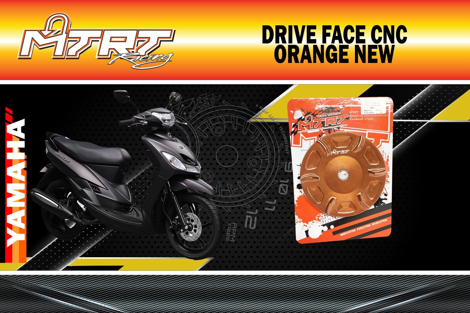 DRIVE FACE MIO CNC ORANGE NEW MTRT