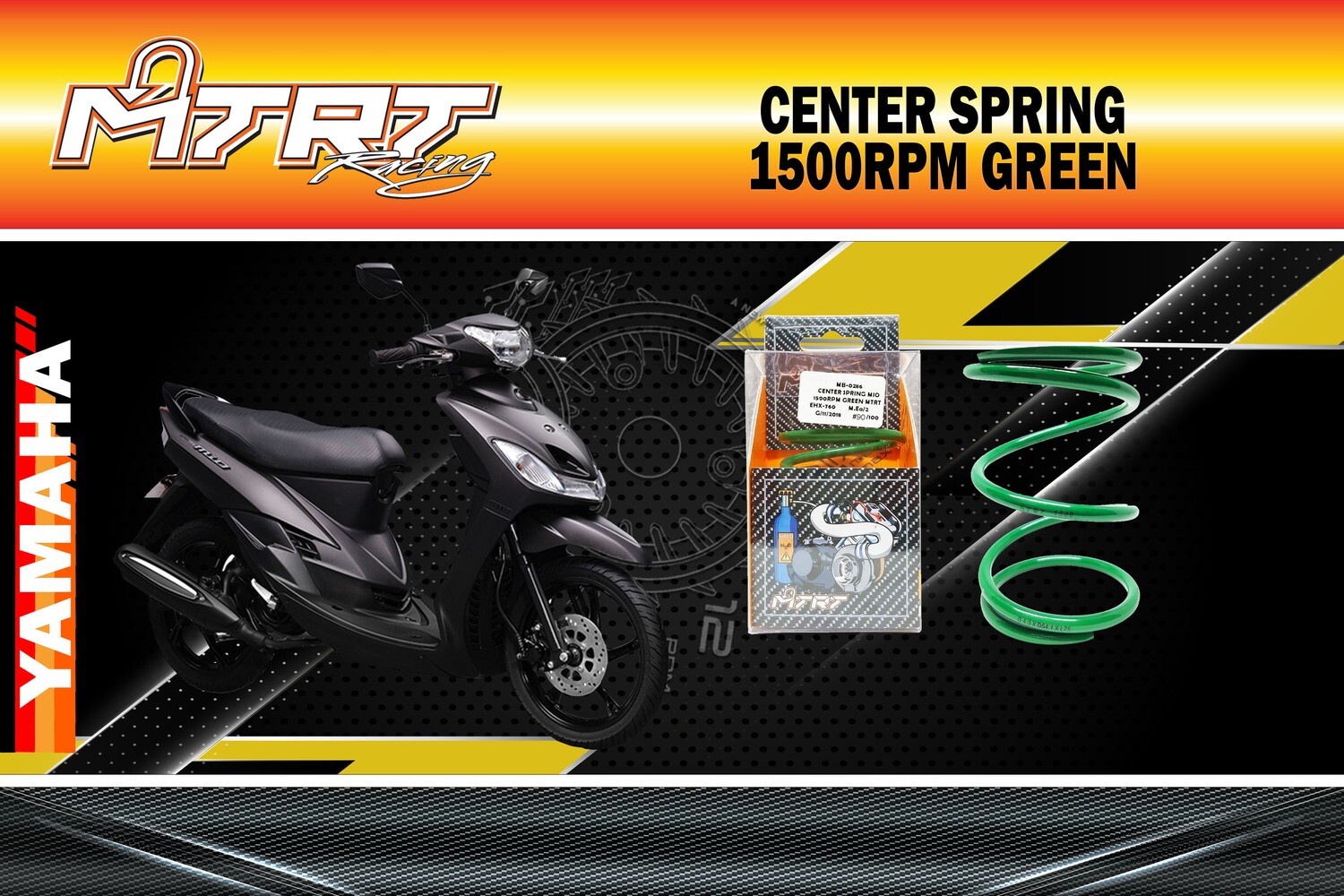 CENTER SPRING MIO 1500RPM GREEN MTRT