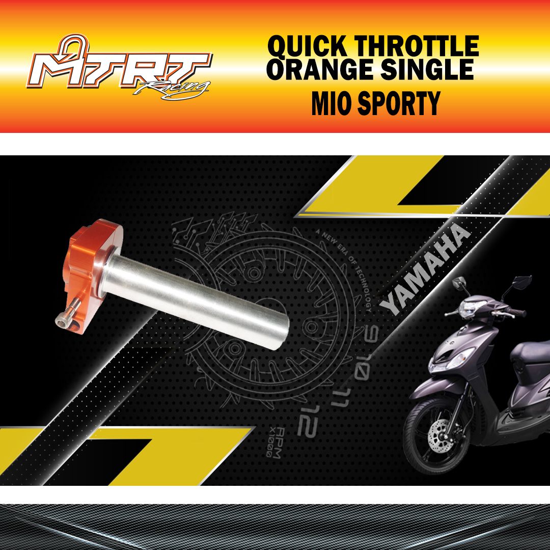 QUICK THROTTLE ORANGE SINGLE HONDA MTRT