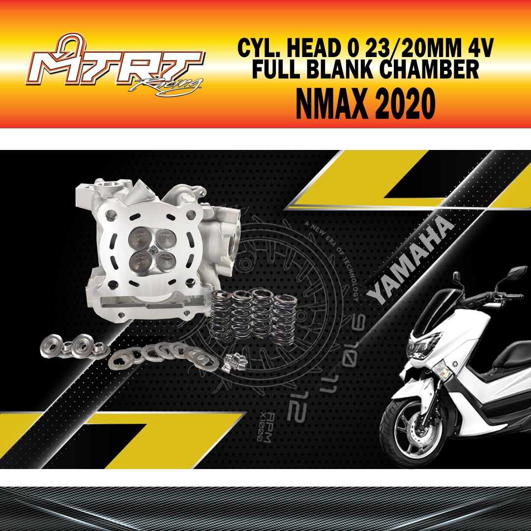 CYL. HEAD AEROX155/NMAX2020 23/20MM 4v FULL BLANK CHAMBER MTRT
