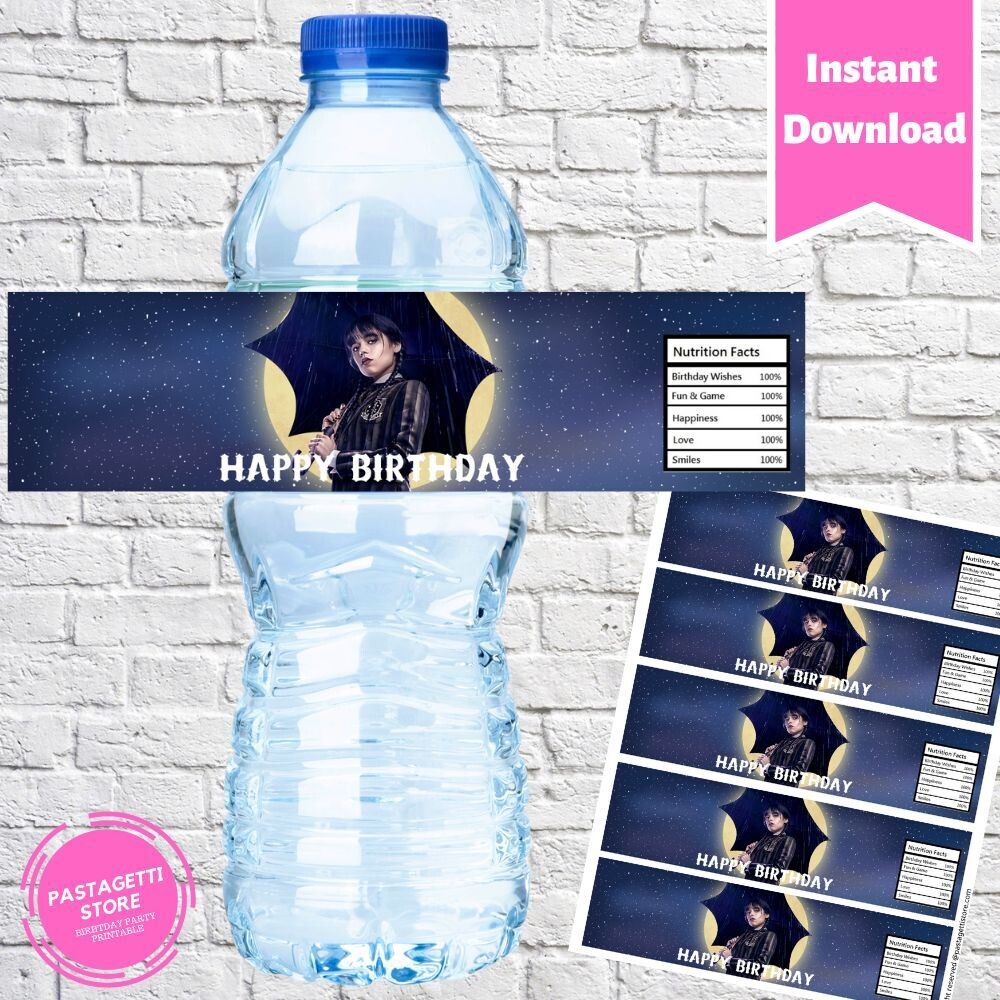 DIY Bottle Stickers 400 Water Bottle Labels - 8x2.5 Inch Printable ...