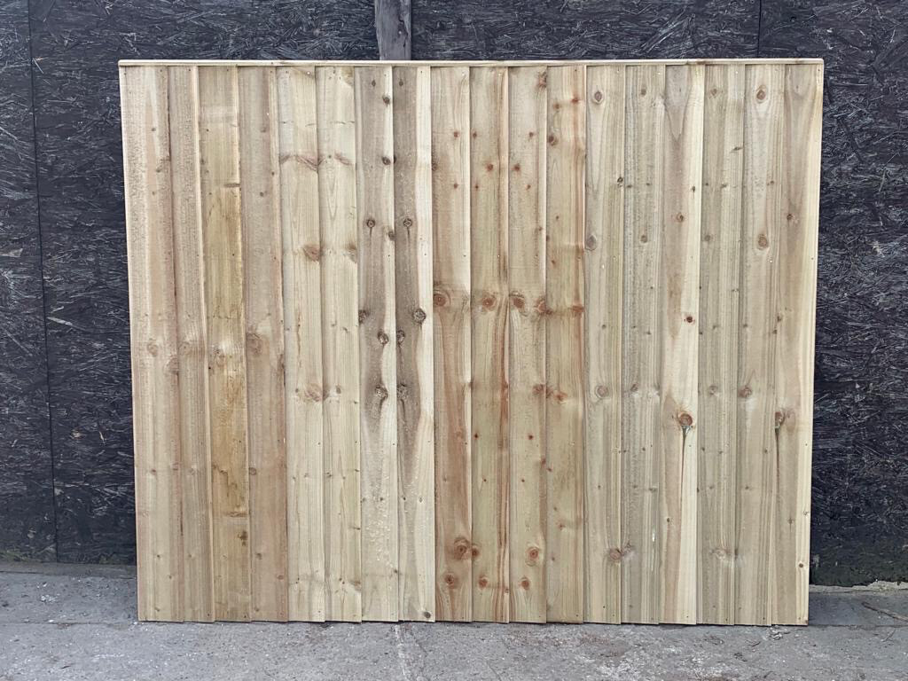 6x5 Contractor Feather Edge Panel Green