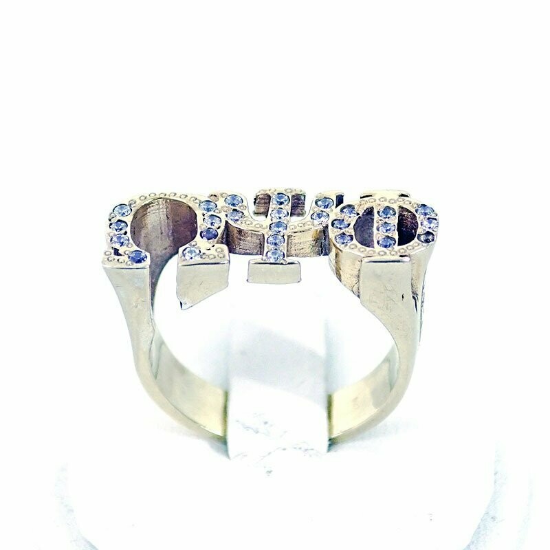 OMEGA PSI PHI SYMBOLS RING - Gold Plated