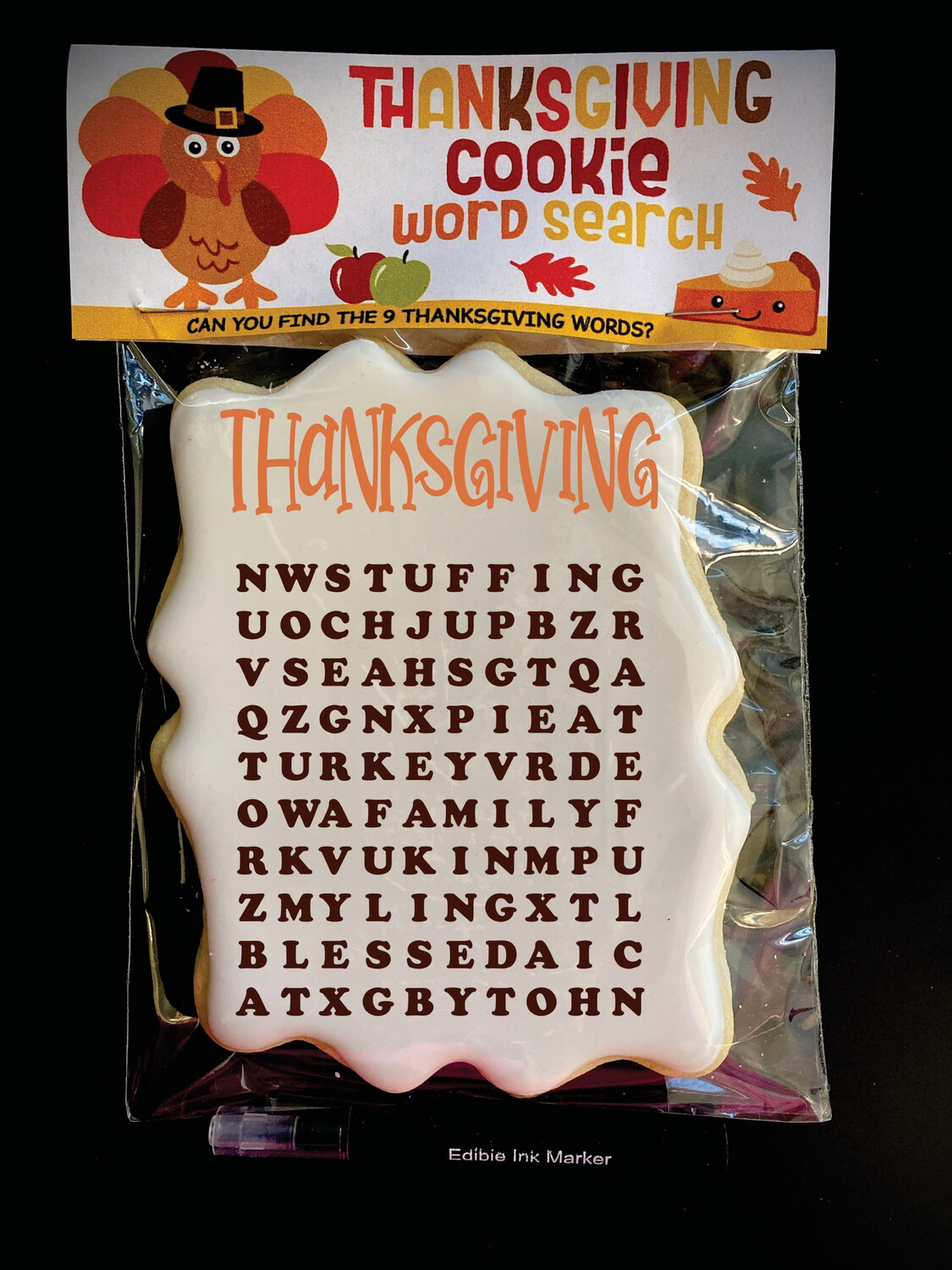 Thanksgiving Word Search COOKIE!